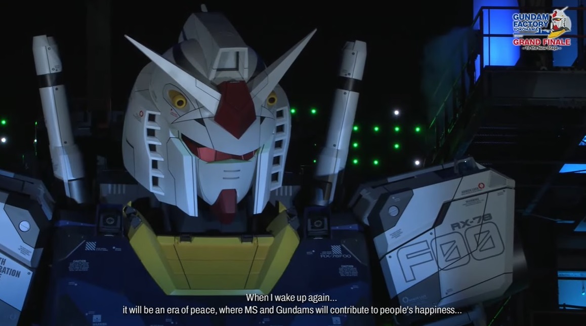 Japan’s life-size moving Gundam closes down, gets sent off in style ...