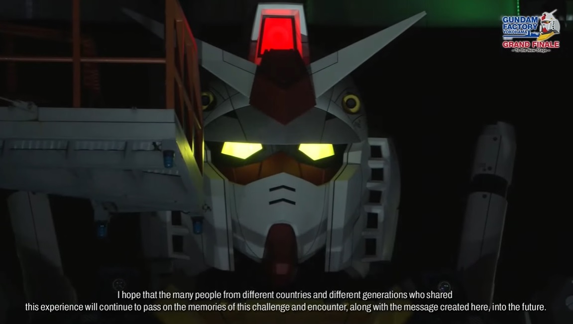 Japan’s life-size moving Gundam closes down, gets sent off in style ...