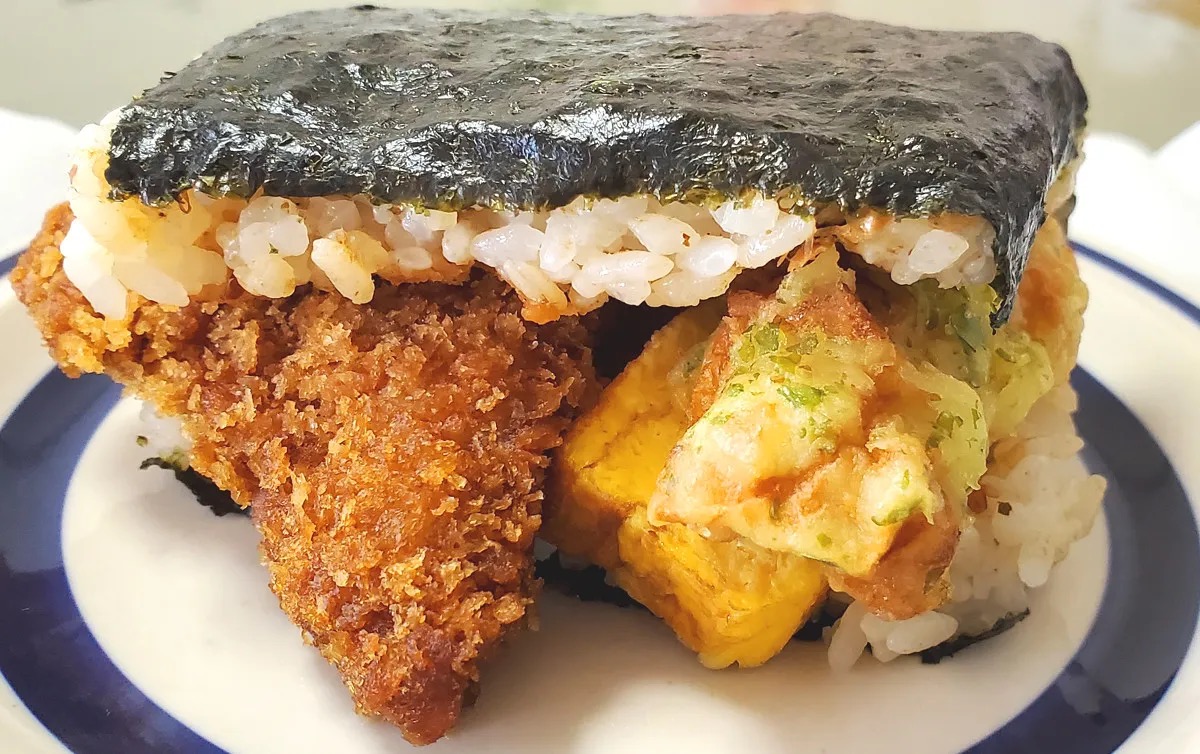 Japanese convenience store packs a whole bento into an onigiri rice ...