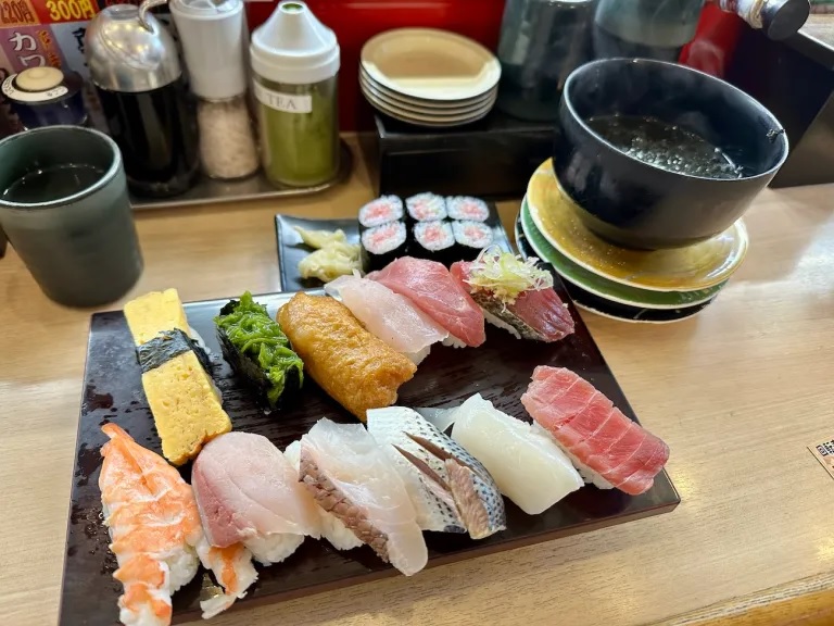 Randomly running into a great sushi lunch like this is one of the best ...