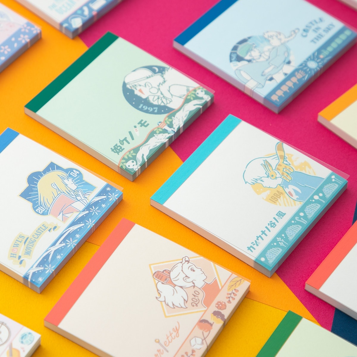 Beautiful set of 24 Ghibli anime memo pads returns, will have you ...
