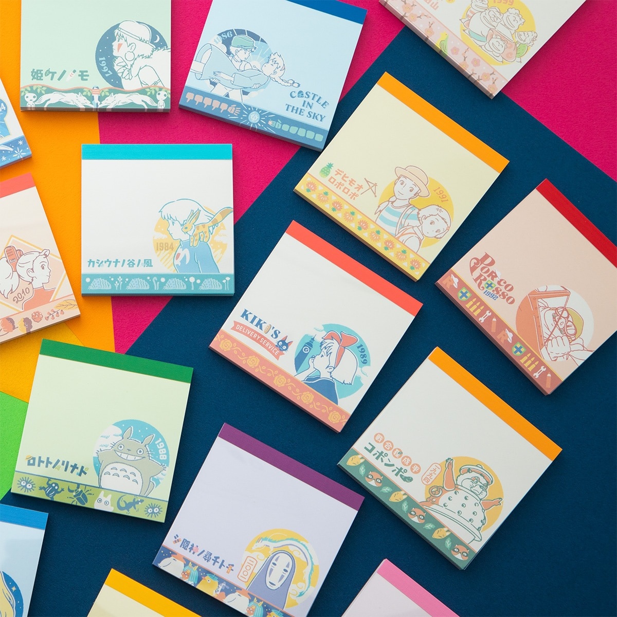 Beautiful set of 24 Ghibli anime memo pads returns, will have you ...