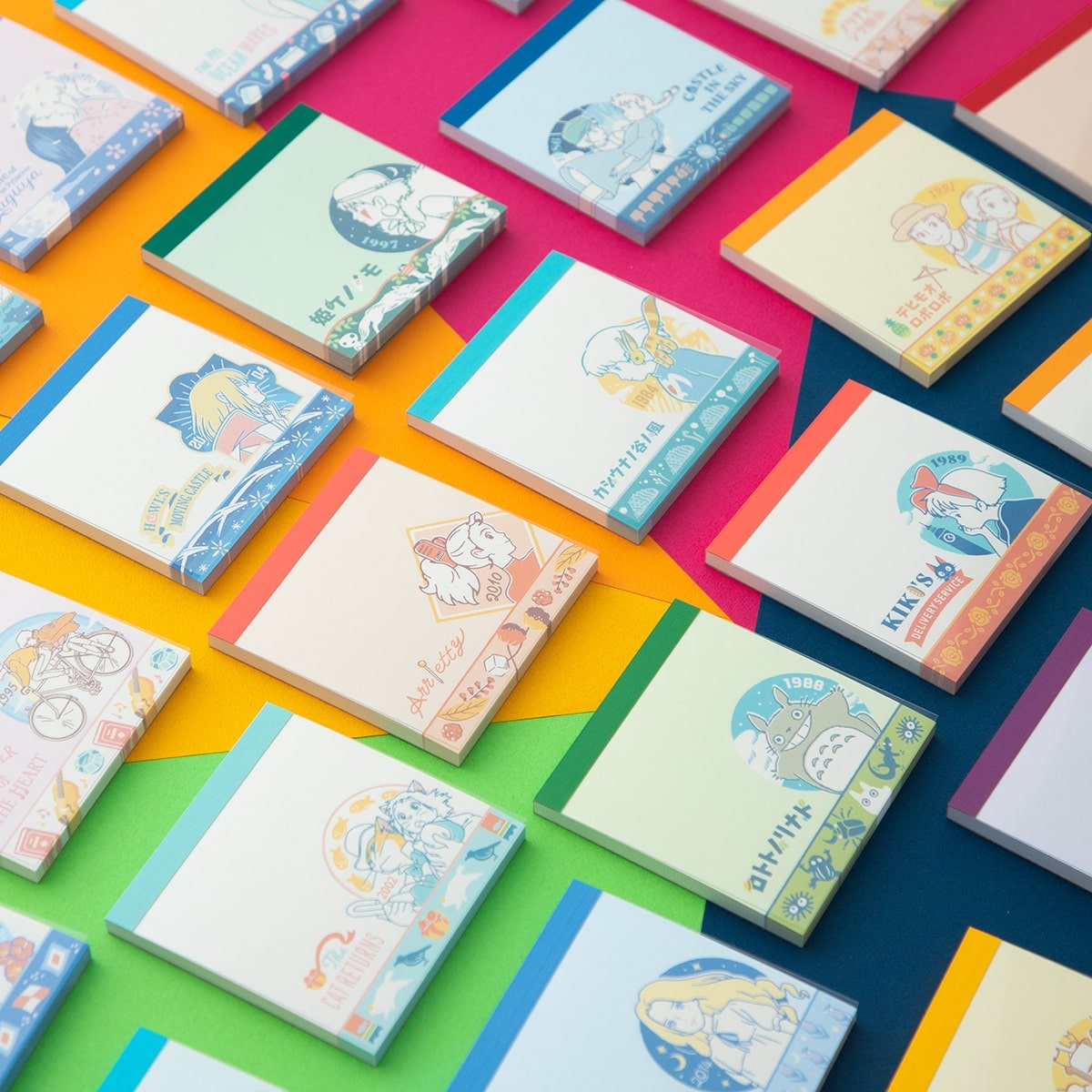 Beautiful set of 24 Ghibli anime memo pads returns, will have you ...
