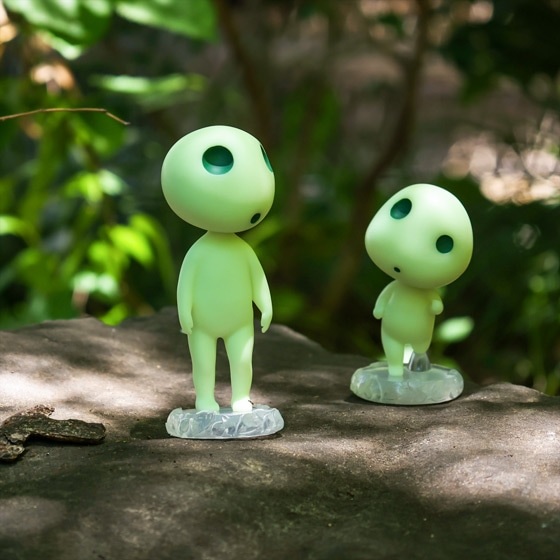 Glow-in-the-dark Ghibli Kodama figures will give your home a mystical ...
