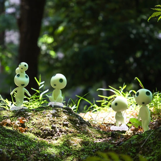 Glow-in-the-dark Ghibli Kodama figures will give your home a mystical ...