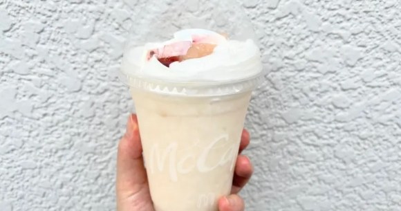McDonald’s Japan’s new Peach Frappe is pretty as a peach, but is it any ...