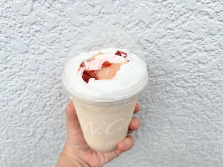 McDonald’s Japan’s new Peach Frappe is pretty as a peach, but is it any ...
