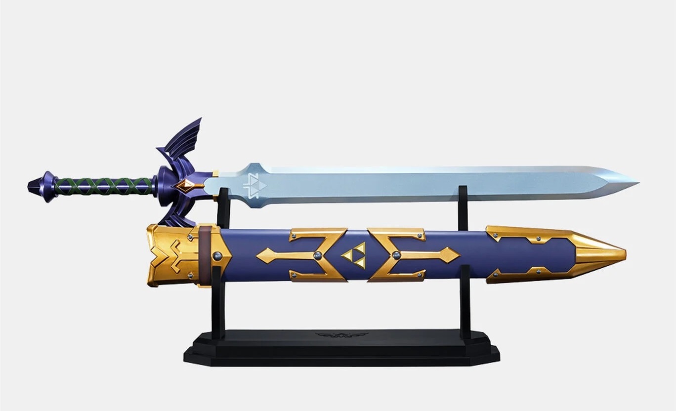 Life-size vibrating Legend of Zelda Master Sword for sale from Nintendo ...