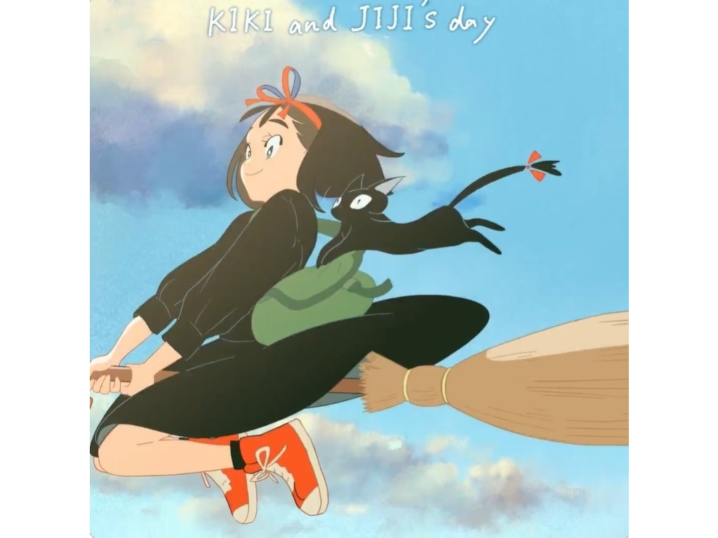 Anime witch Kiki and black cat Jiji make deliveries in adorable new ...