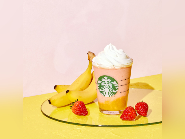 Starbucks Japan adds a Love and Peach Frappuccino to its menu for a ...