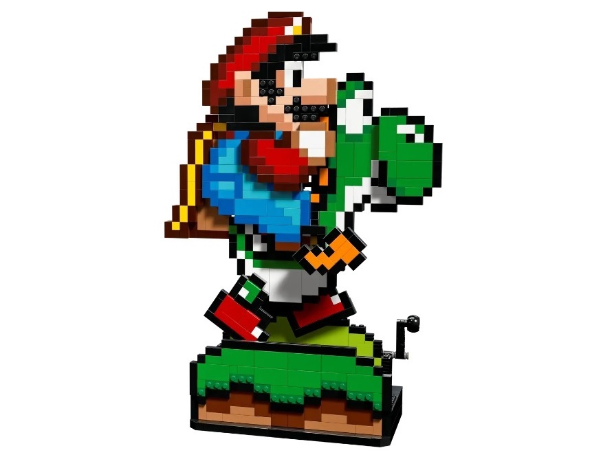 New Nintendo Lego kit is a beautiful piece of moving pixel art of Mario and Yoshi【Photos ...