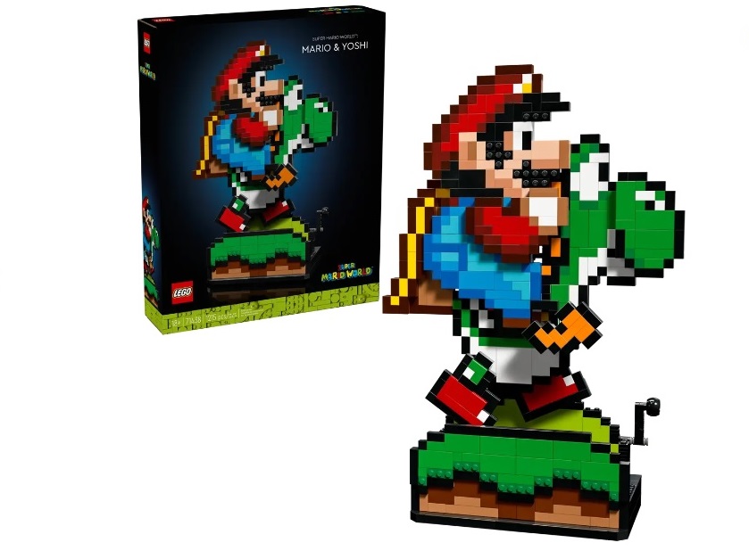 New Nintendo Lego kit is a beautiful piece of moving pixel art of Mario ...
