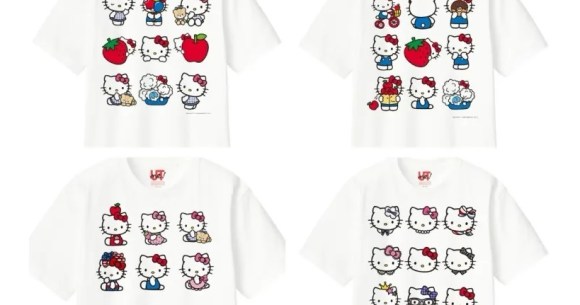 Custom Kitty kawaii Uniqlo shirts and bags! Sanrio stamps and more with ...