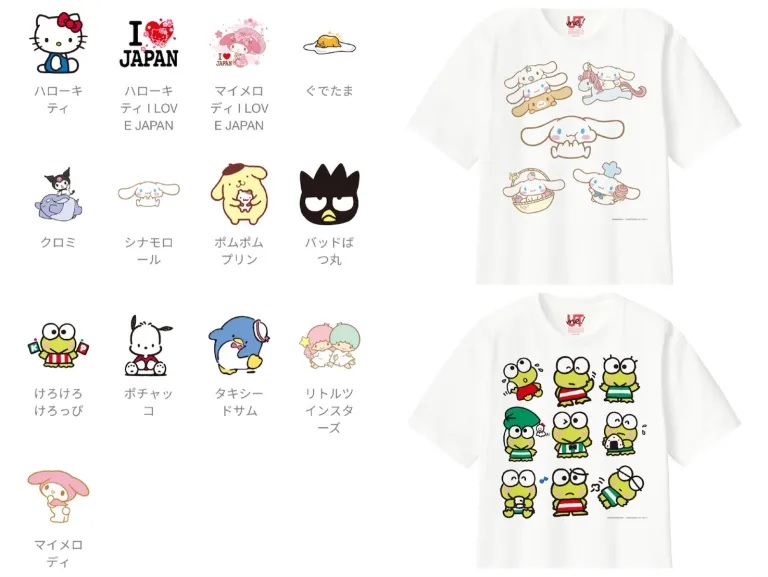 Custom Kitty kawaii Uniqlo shirts and bags! Sanrio stamps and more with ...