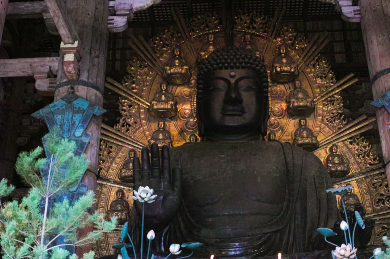 Surreal scenes of Nara’s giant Buddha statue getting its once-a-year ...