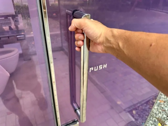 Japanese public toilet in Tokyo has windows that change colour when you ...
