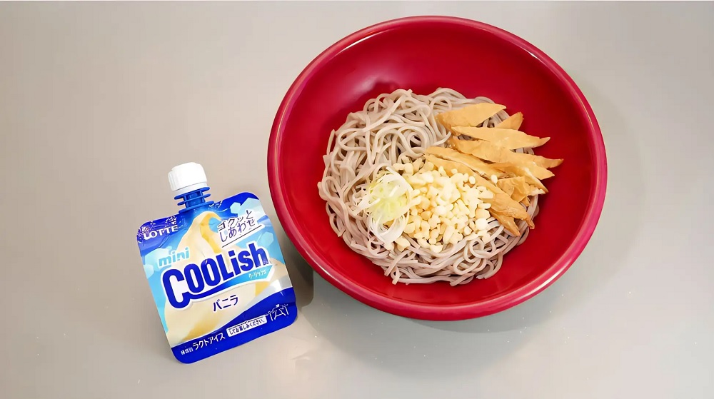 Japanese restaurant’s ice cream noodles combine sweet cream, onion, and ...
