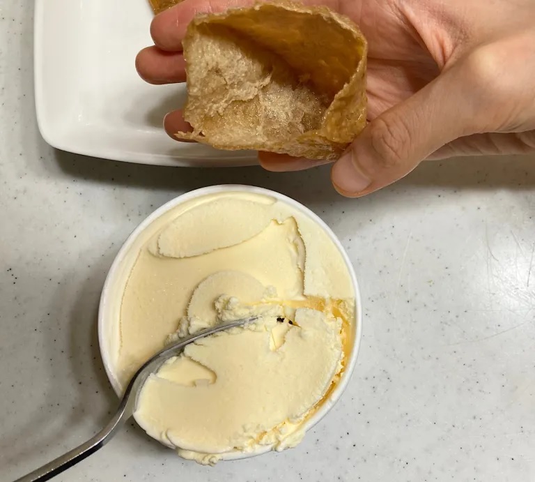 Ice cream in fried tofu? Taste-testing ice cream inari, a substitute ...