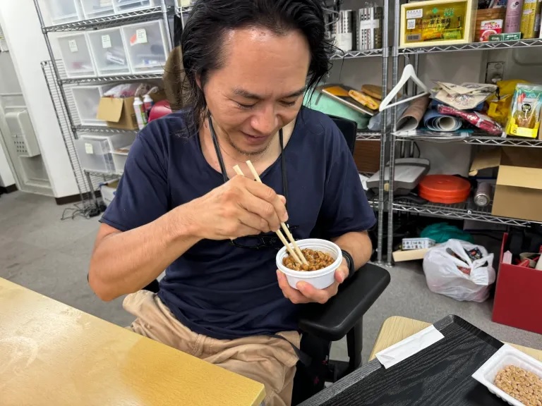We go looking for the best natto (fermented soybeans) in all of Japan ...