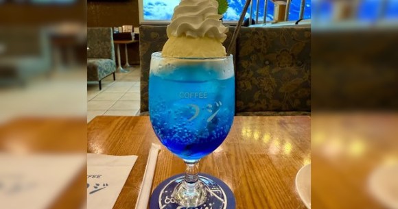 Chill out with an ice-blue drink and noodles from Mount Fuji at this ...