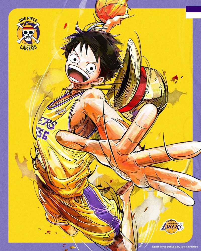 One Piece teams up with the Los Angeles Lakers for pirate anime/pro ...