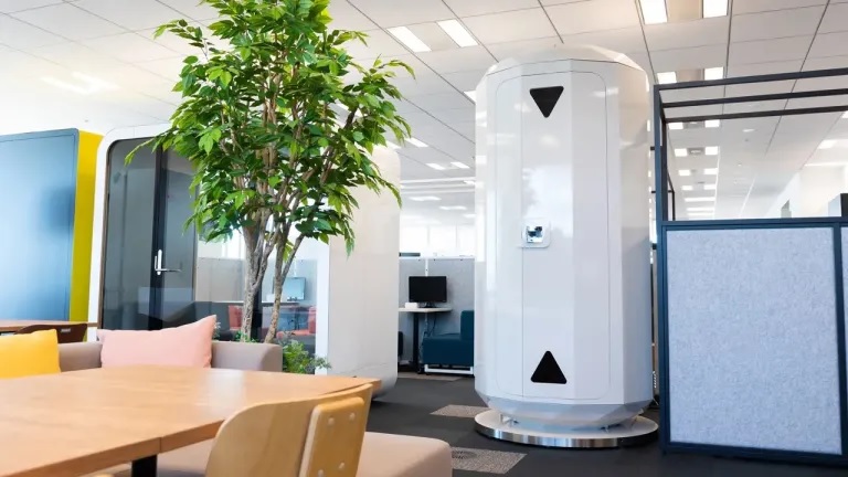 Japanese elementary school installs standing sleeping pod for students ...