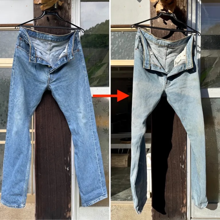 What happens when you leave a pair of jeans hanging in the Japanese ...