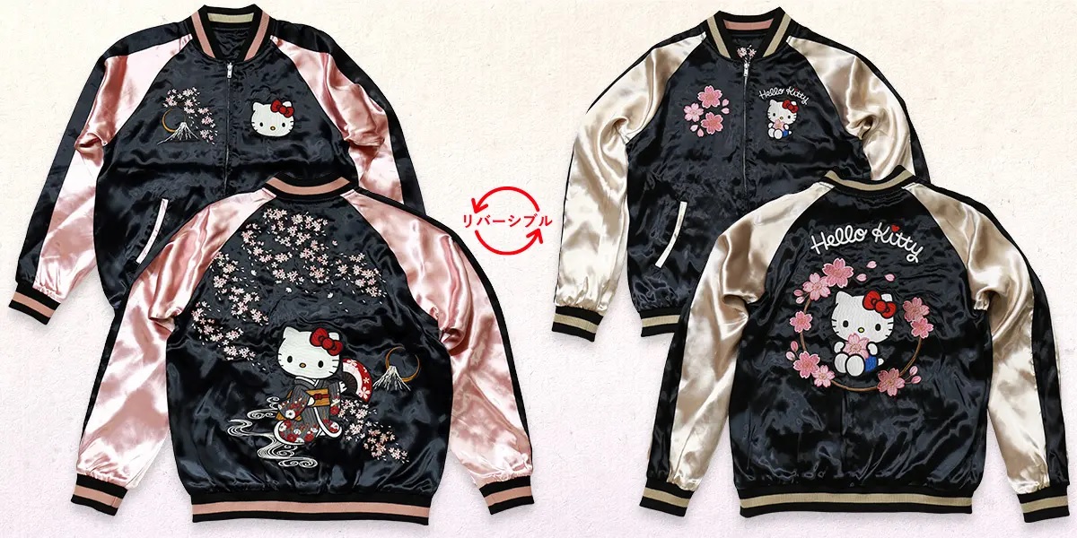 Hello Kitty, My Melody sukajan jackets combine symbols of Japan ...