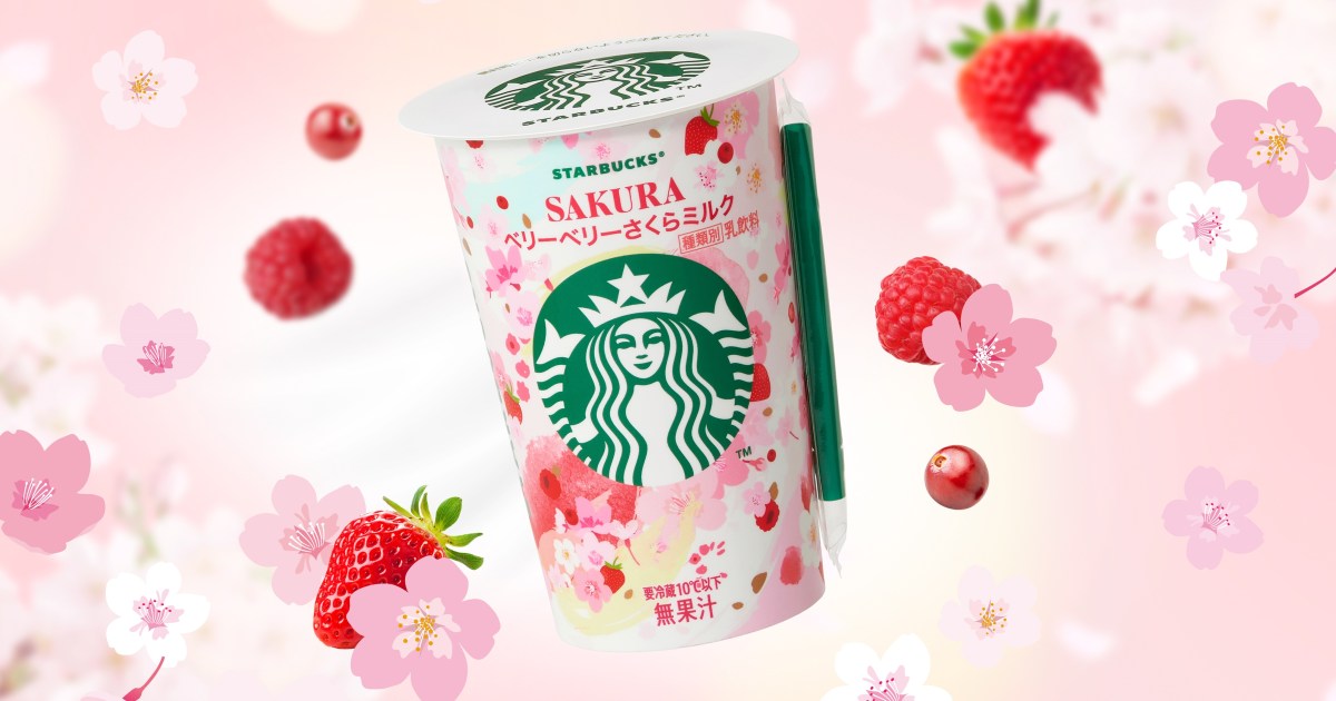 Starbucks Japan releases new sakura drink for cherry blossom season ...