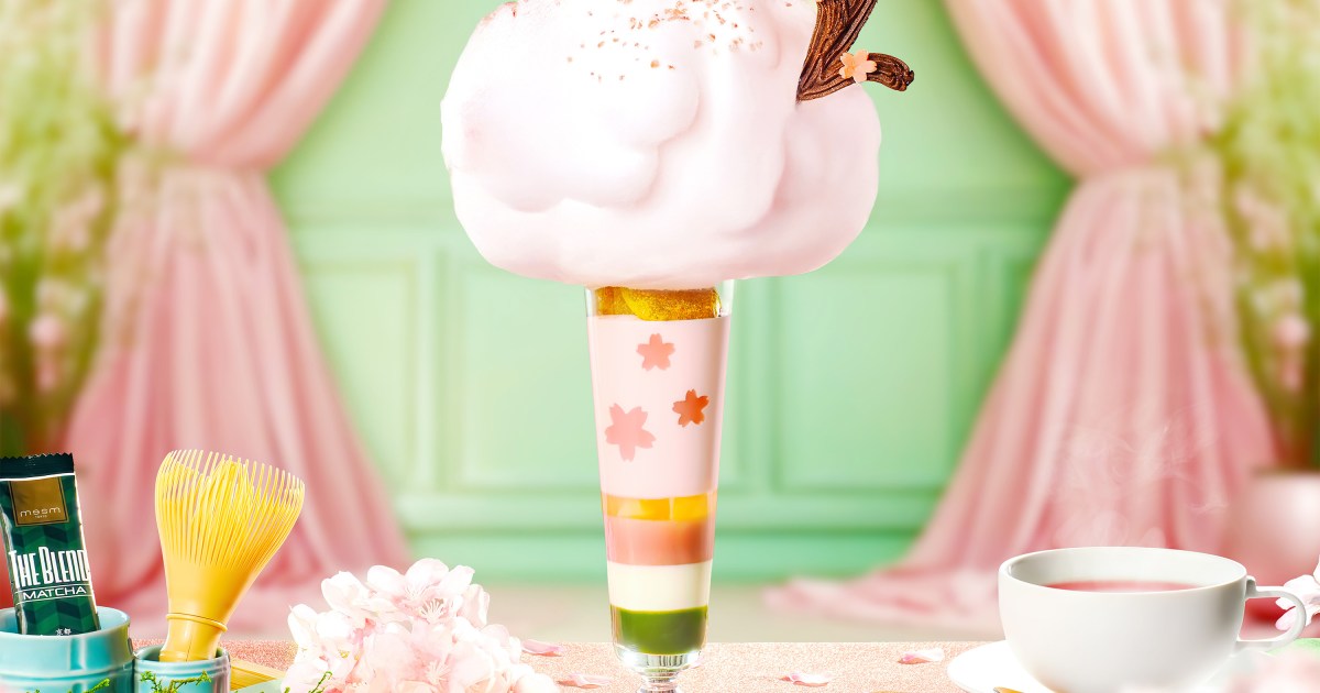 Sakura parfait contains six layers of sweets to get us in the mood for ...