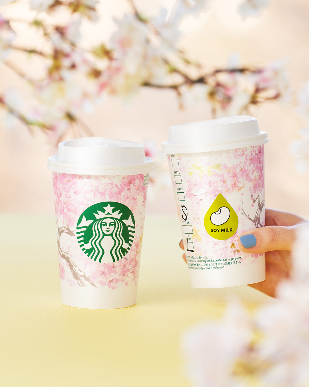 Starbucks Japan adds a new sakura latte to its menu for cherry blossom ...