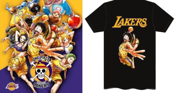 One Piece fans and Lakers fans to get exclusive T-shirts and posters at ...