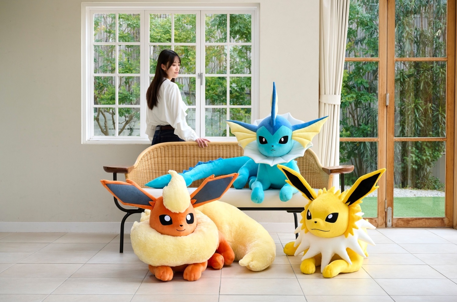 Huge life-size Eevee Eeveelution Pokémon plushies will steal hearts ...