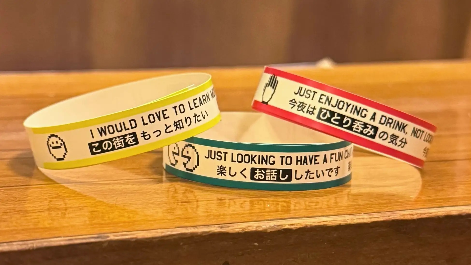 Japanese bar district to get bilingual wristbands to help start/avoid ...