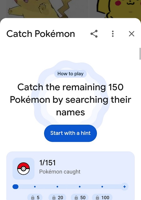 Free Pokémon-catching mini game with all 151 Kanto Pokémon added to ...