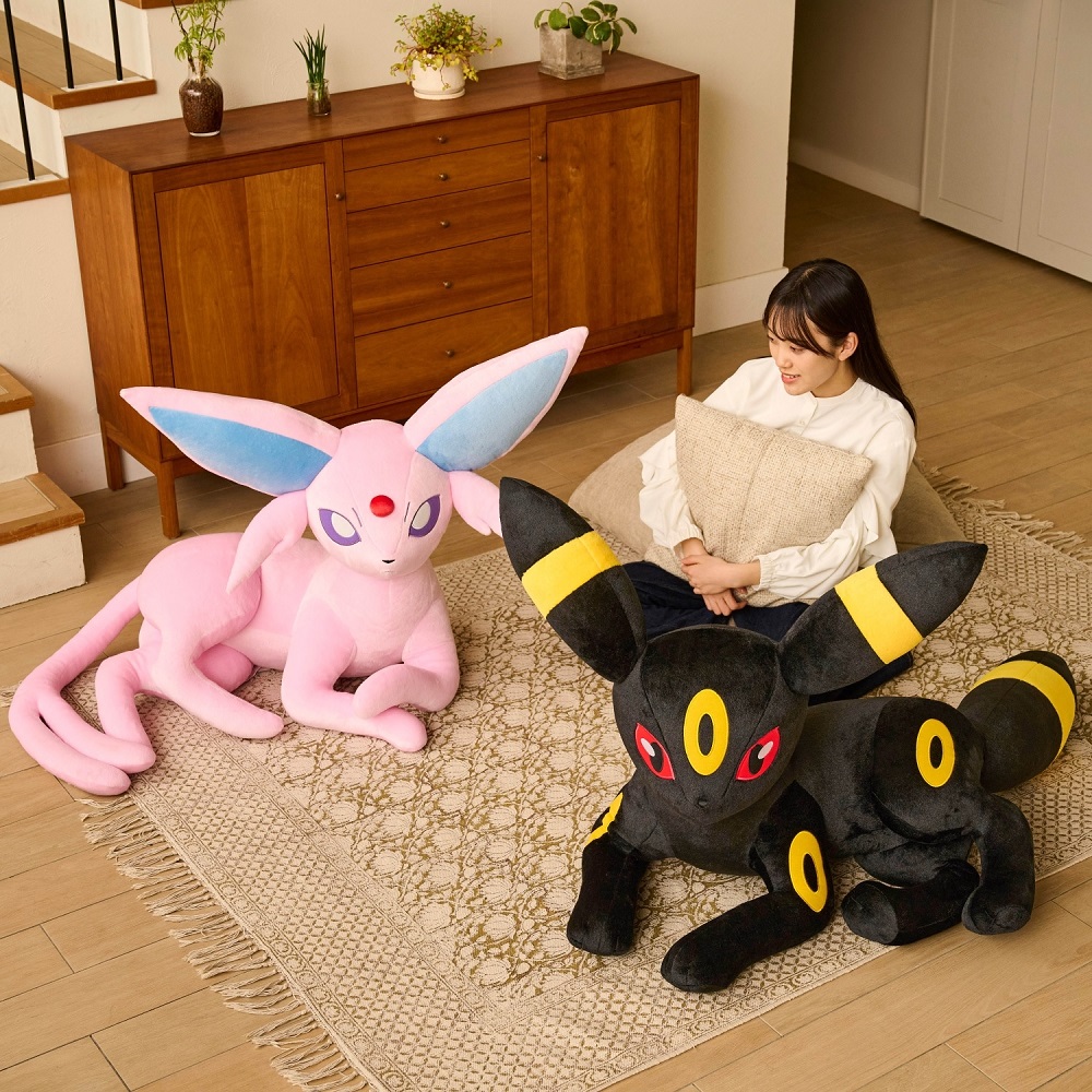 More huge life-size Eevee Pokémon evolution plushies are coming to take ...
