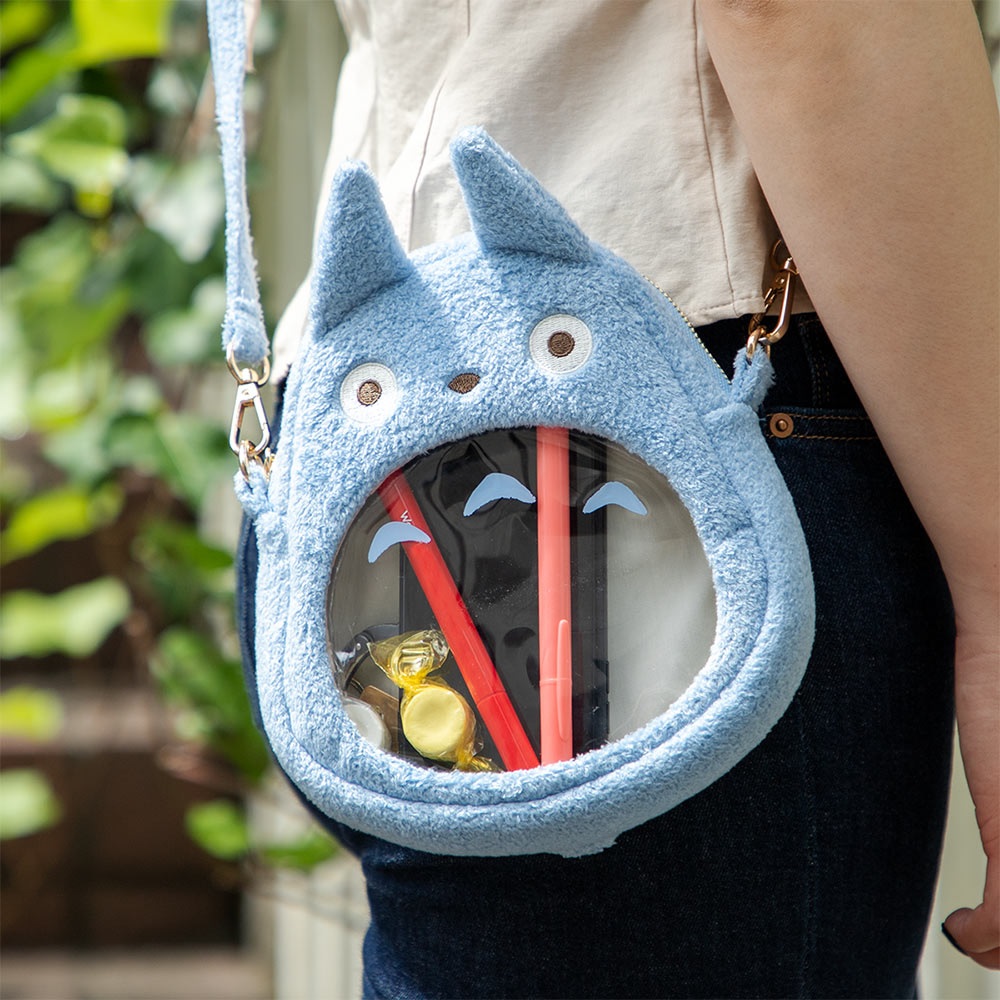 Totoro log plushie pouches, clear-tummy bags are here to adorably hold ...