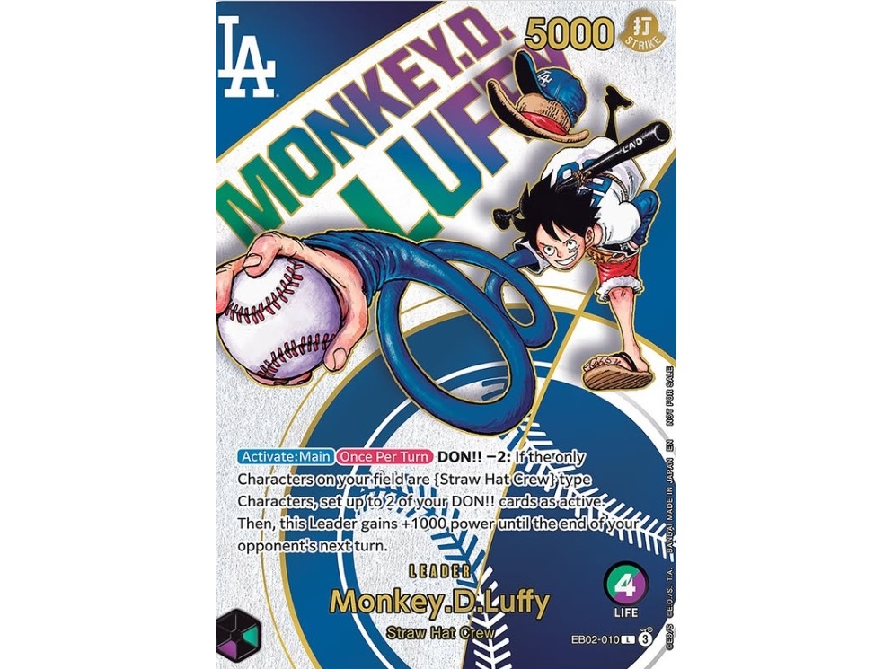 One Piece sets sail for Dodger Stadium for One Piece Night pro baseball ...