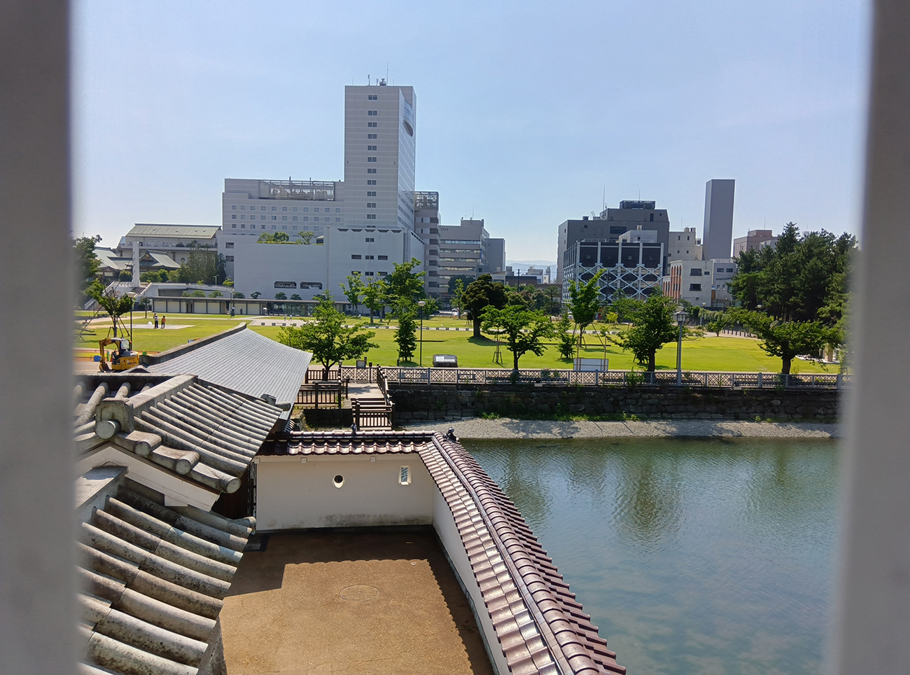 This traditional Japanese castle keep is home to a branch of government ...