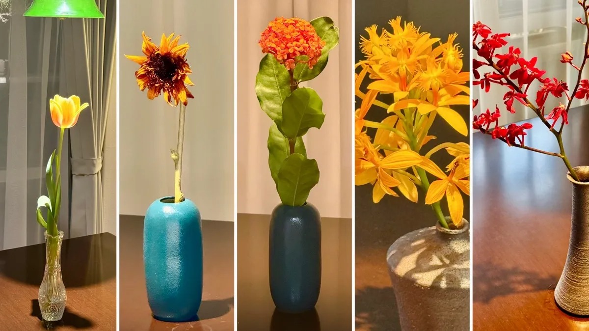 The joy of creating a wild Japanese ikebana flower arrangement for a ...