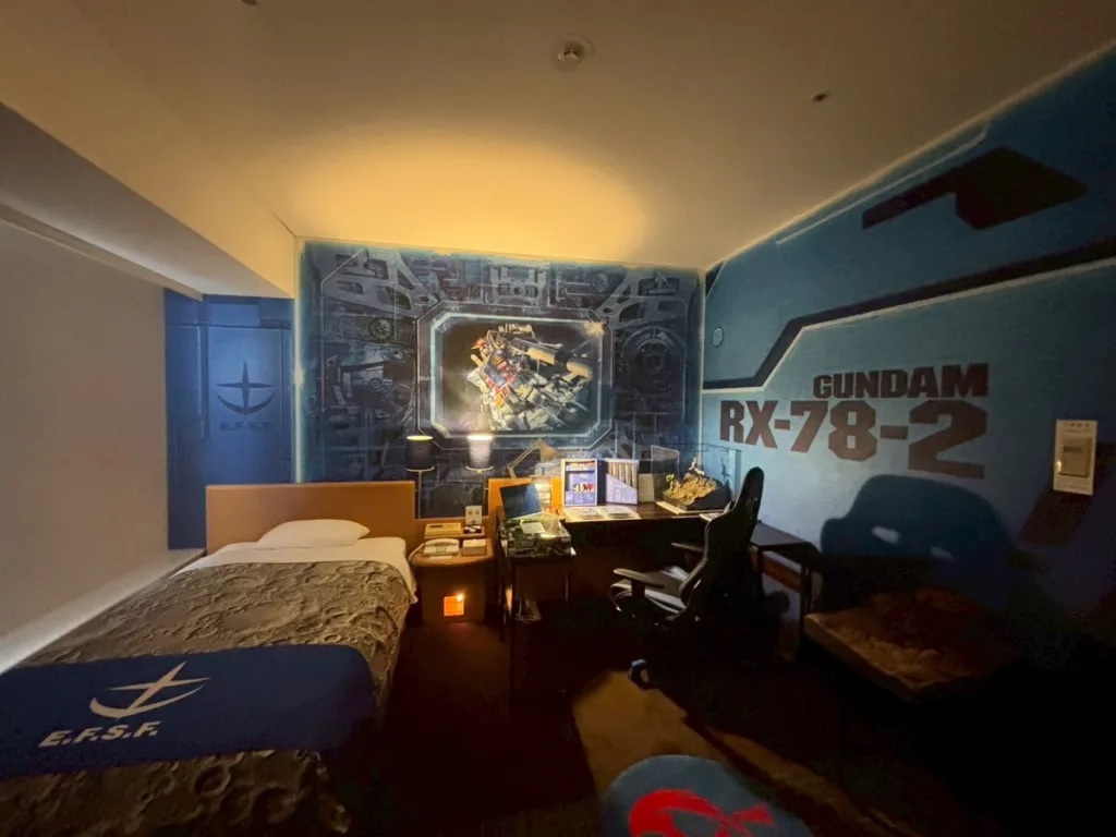 Tokyo hotel has a special room just for Gundam Gunpla plastic model ...