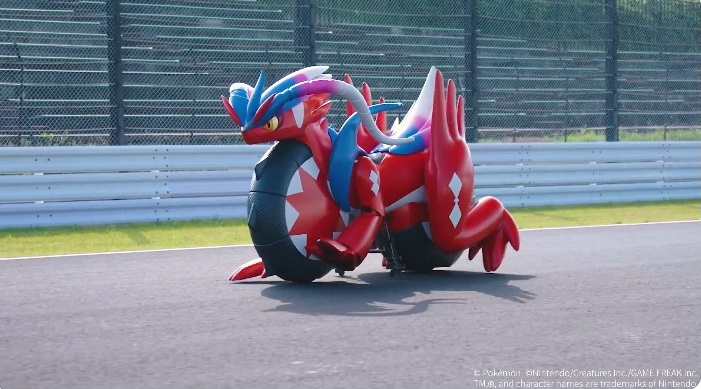 Real-world Pokémon Koraidon motorcycle makes its first run in Japan ...