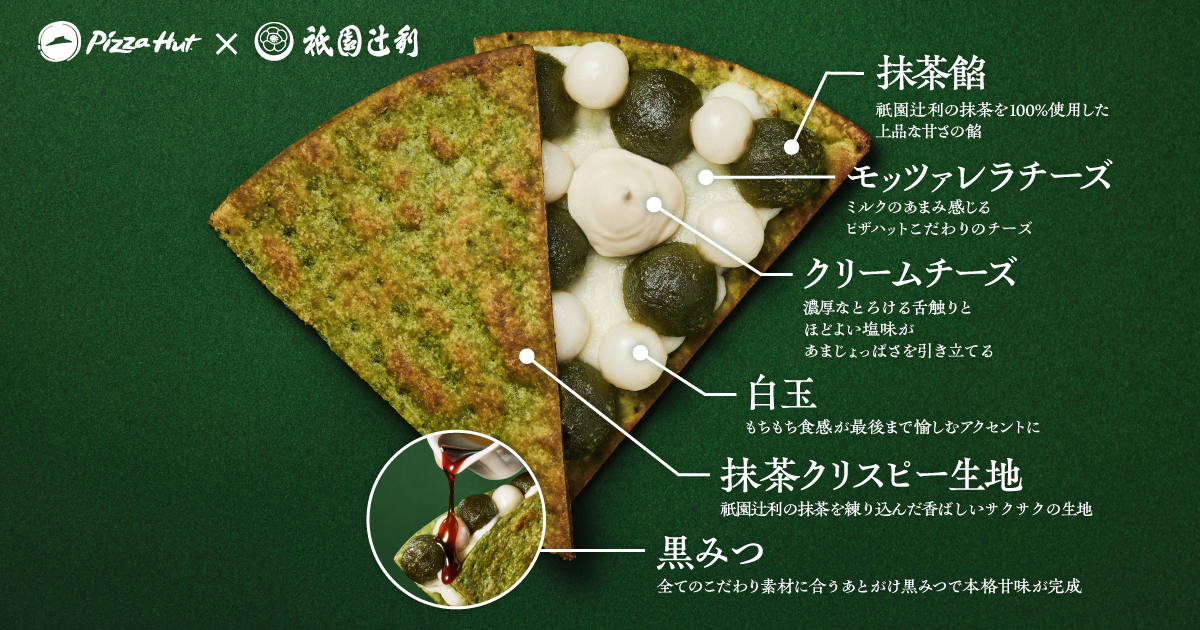 Pizza Hut Japan unveils new matcha pizza, crafted with a Kyoto tea shop ...