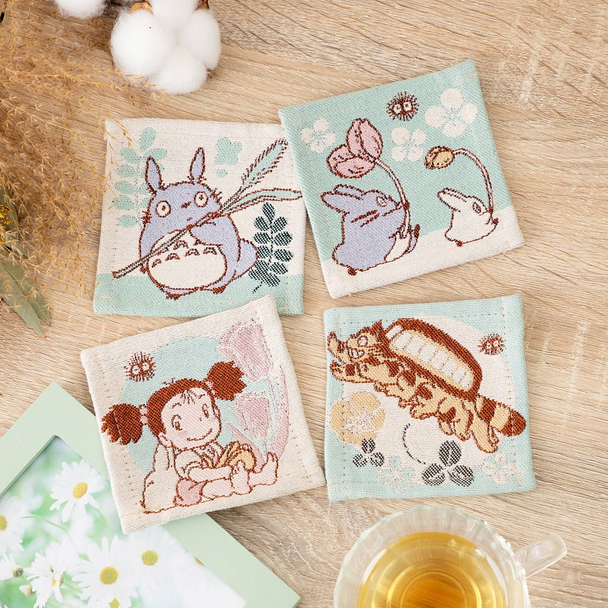 Classy and cute, Ghibli cloth coasters are here in time for autumn tea ...