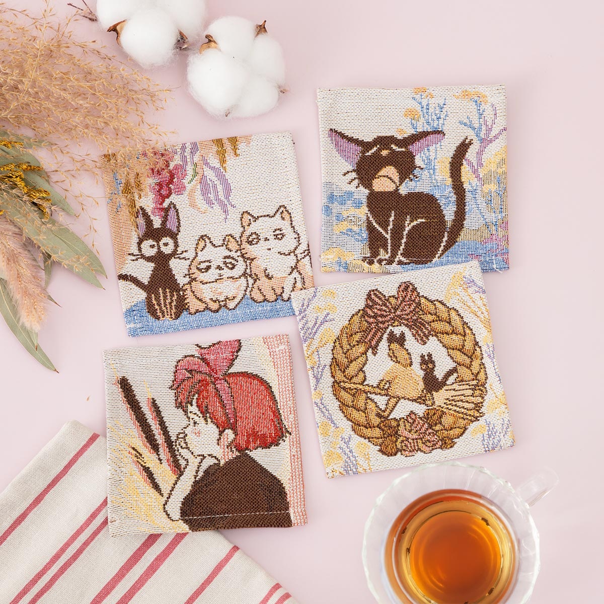 Classy and cute, Ghibli cloth coasters are here in time for autumn tea ...