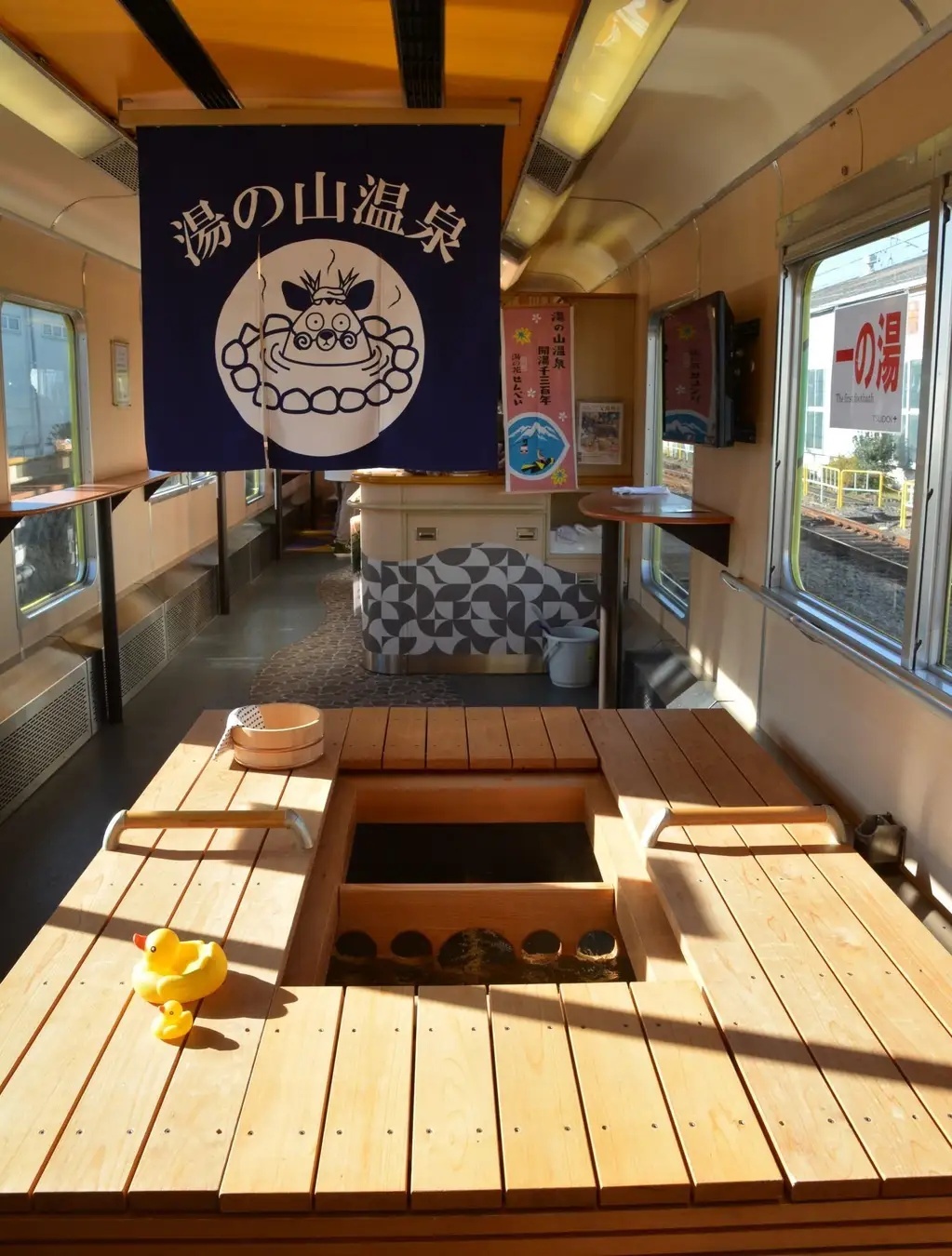 This is possibly the coziest train in all Japan thanks to onboard hot ...
