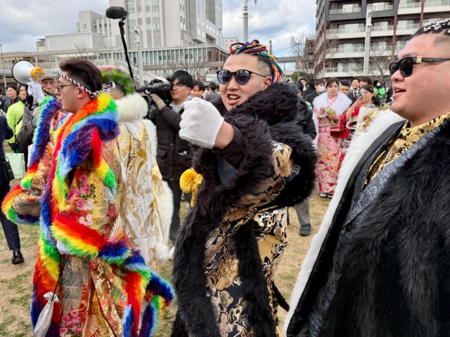 New adults go wild at Seijinshiki Coming-of-Age ceremony in Kitakyushu ...