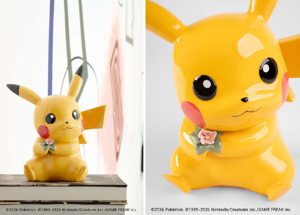 Pikachu and Eevee become handmade Lladró porcelain sculptures to ...