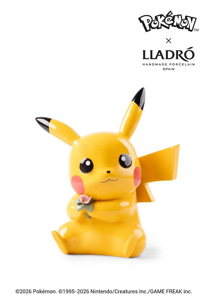 Pikachu and Eevee become handmade Lladró porcelain sculptures to ...